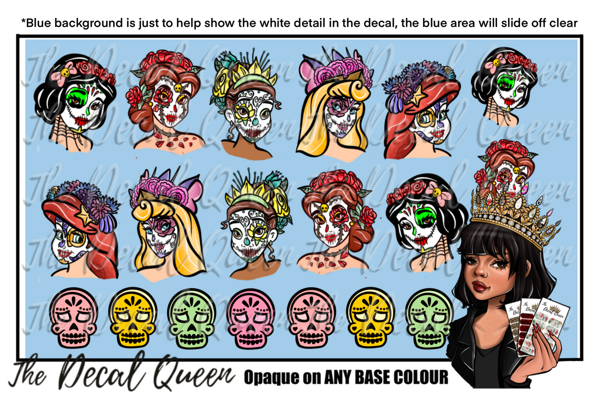 DAY OF THE DEAD PRINCESSES – queenofdecals